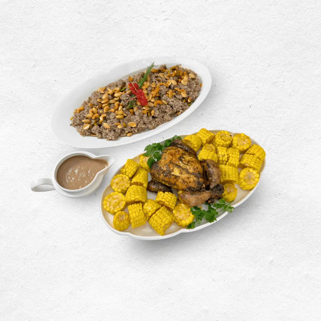 Roasted Corn-Fed Chicken - 1.1kg - Meats & Cuts